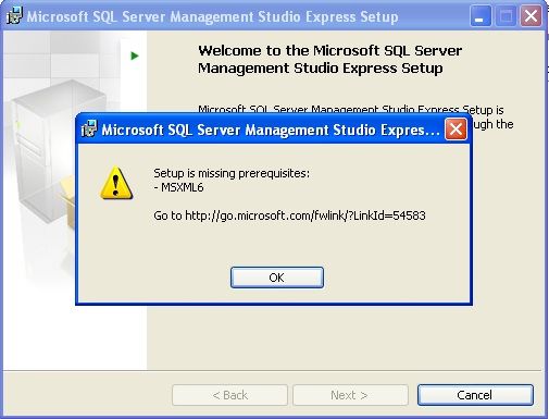 Khắc phục lổi không cài được SQL Management Studio Expressdo missing msxml 6 | Blog Hướng dẫn ...