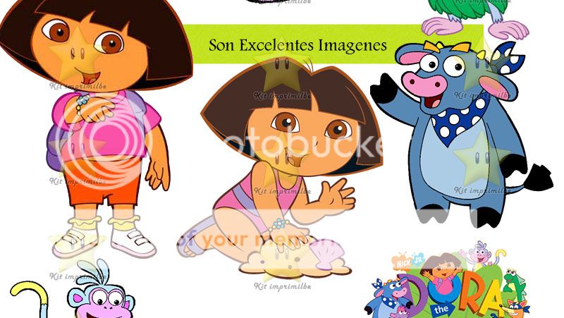 KITS IMPRIMIBLES: Kit Imprimible Dora La Exploradora Diseñá Tarjetas ...