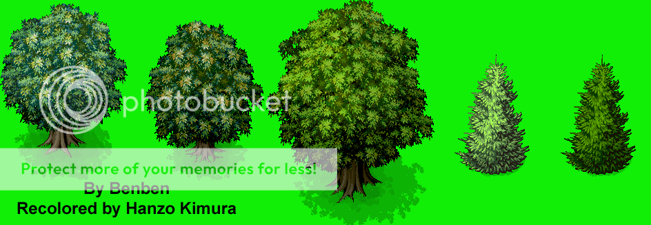 Custom Trees, Picket fence, sunflower | RPG Maker Forums