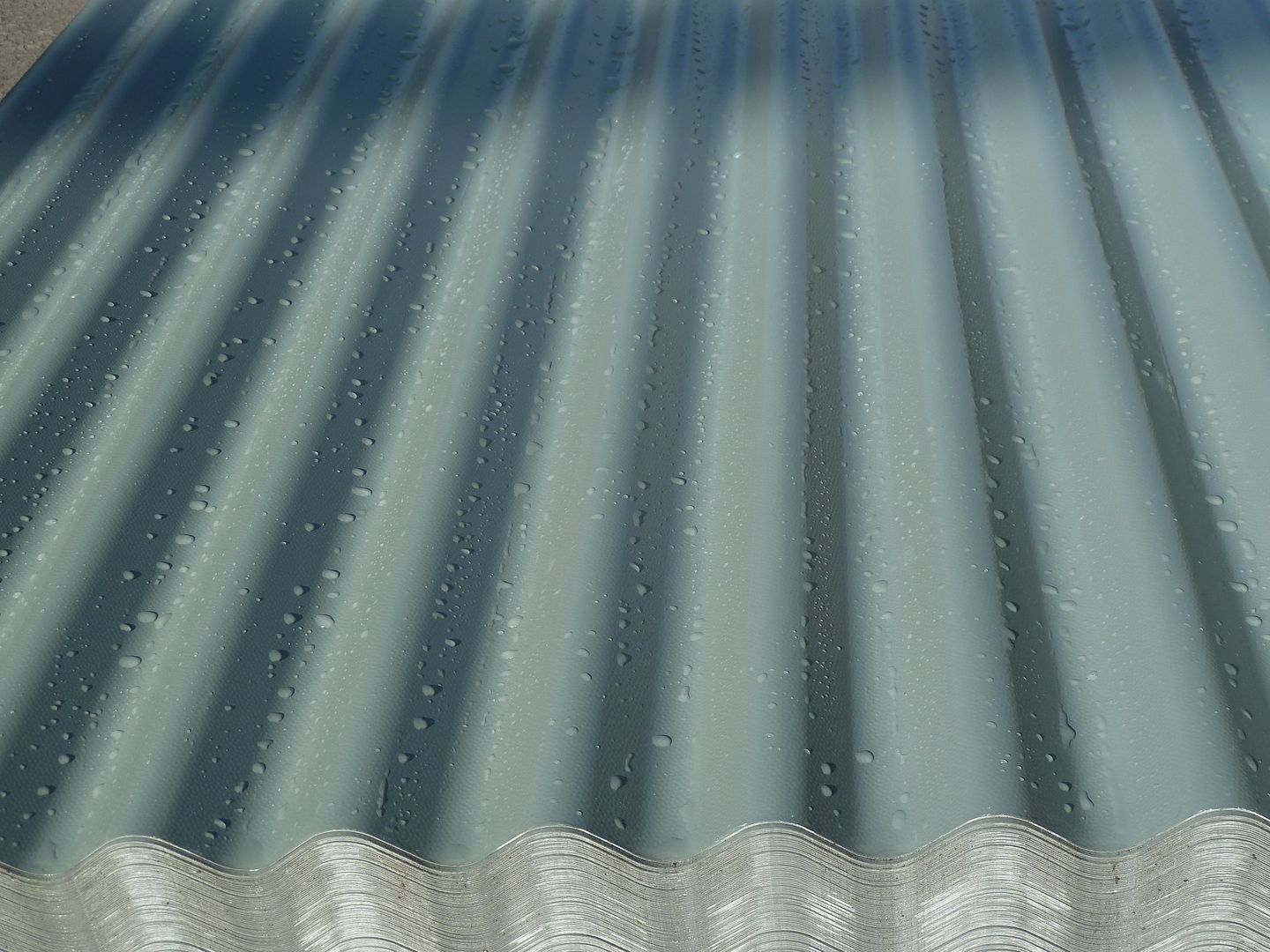 Corrugated Roofing Sheets Merlin Grey PVC Coated Metal/Steel/Tin Roof ...
